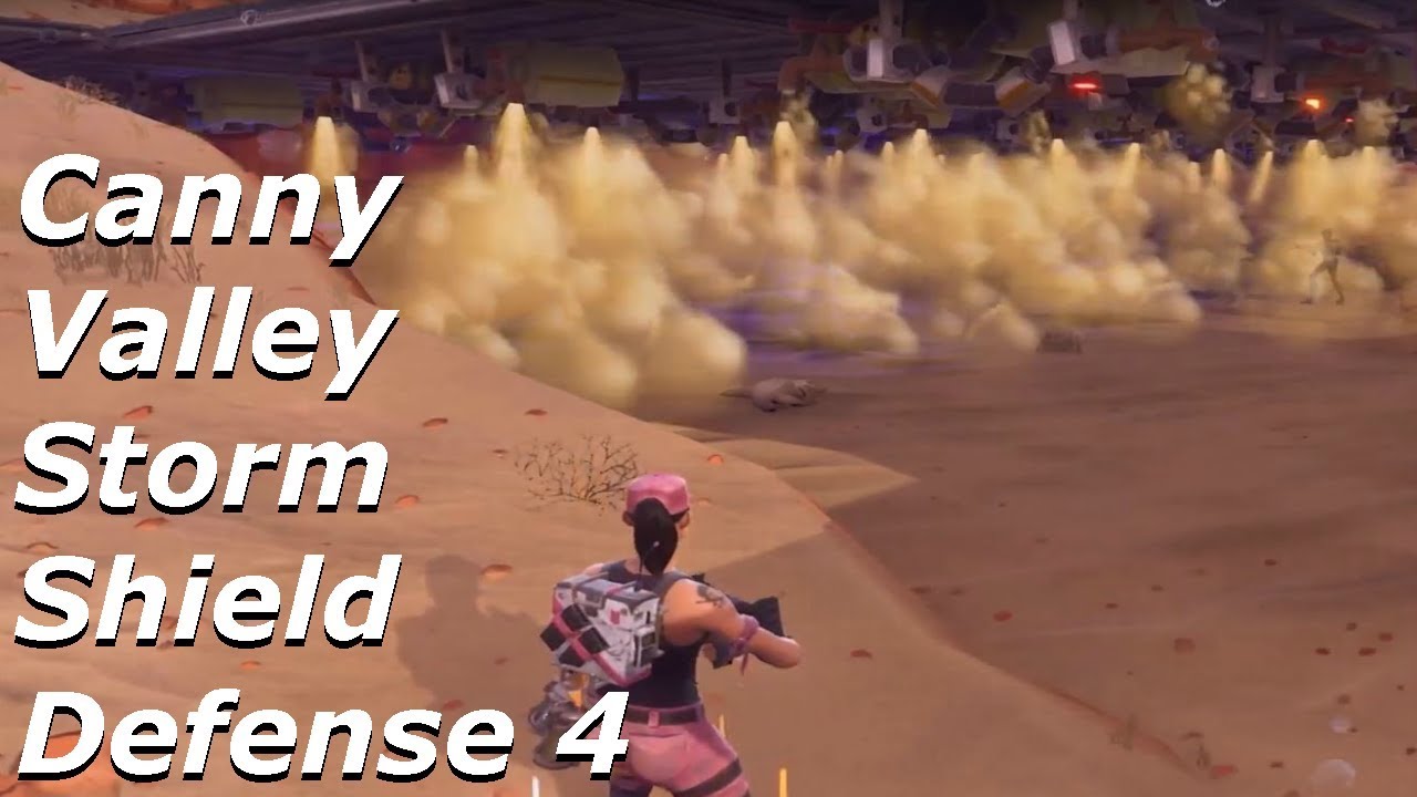 Fortnite - Canny Valley Storm Shield Defense 4 Gameplay! - YouTube