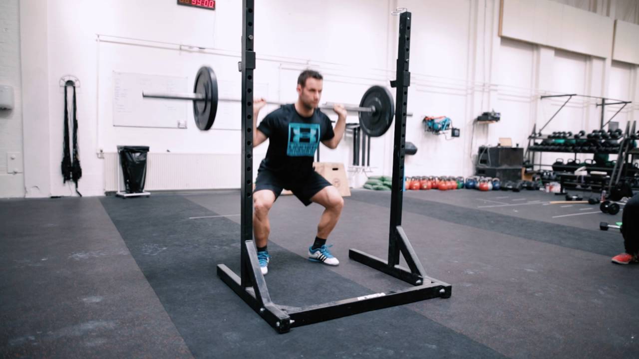 Back squat, non lockout - YouTube