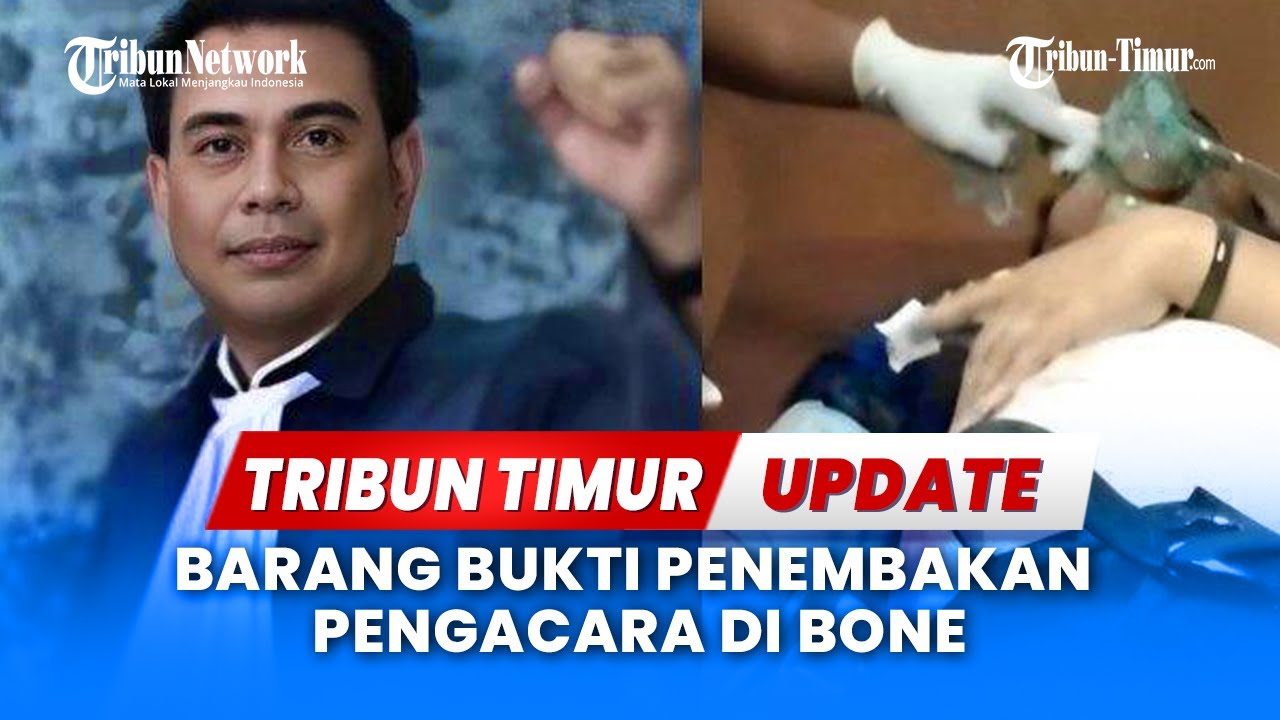 🔴LIVE UPDATE:polres Bone Sita 11 Senapan Angin Sebagai Barang Bukti Penembakan Pengacara di Bone ...