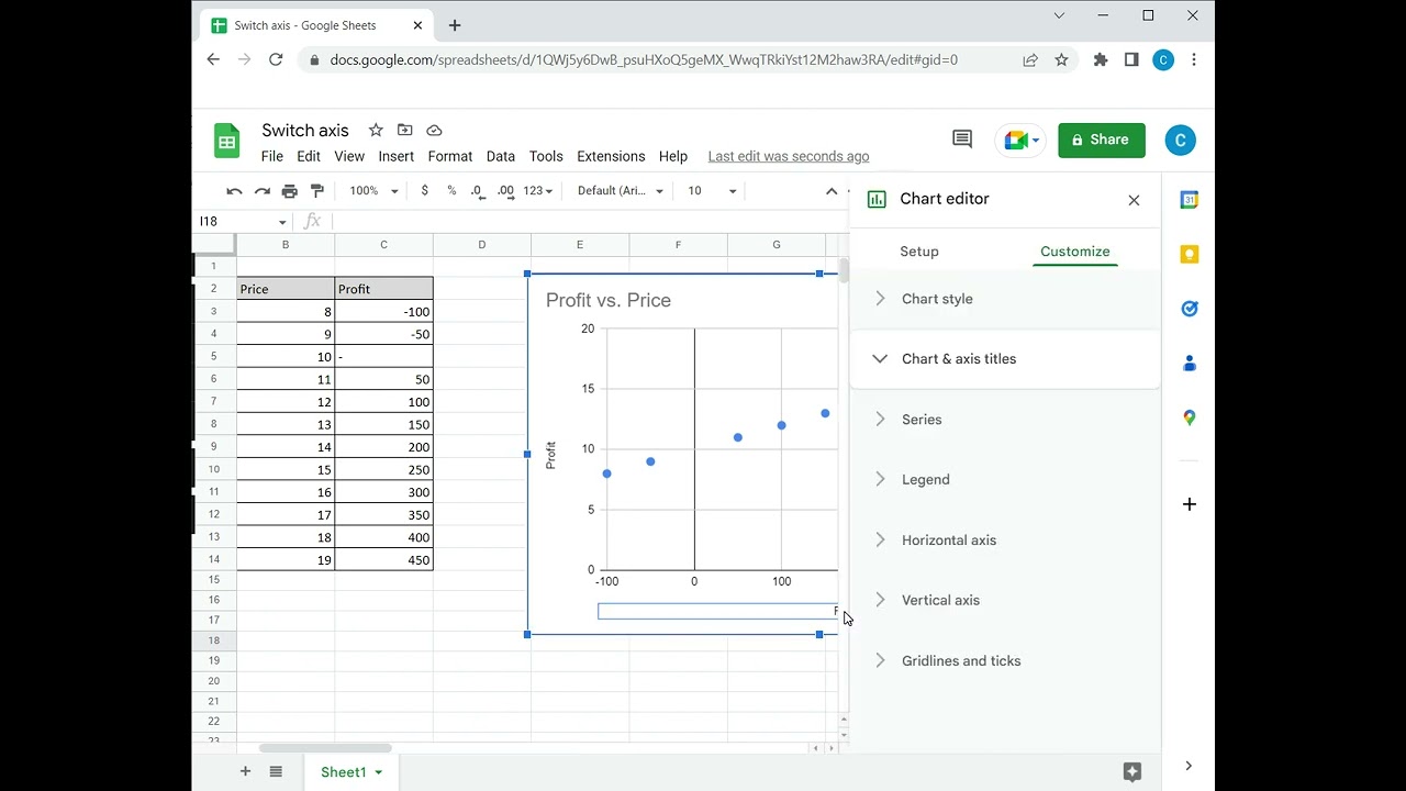 How To Switch The X And Y Axis In Google Sheets YouTube How To Switch The X And Y Axis In Google Sheets YouTube