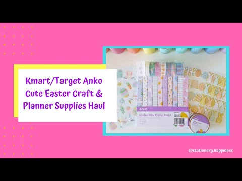 Kmart/Target Anko Cute Easter Craft & Planner Supplies Haul - YouTube