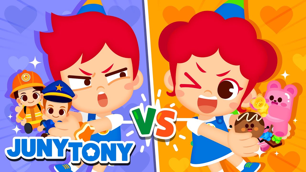 JUNY VS TONY | Competição de Irmãos Gêmeos | Música Infantil | JunyTony ...