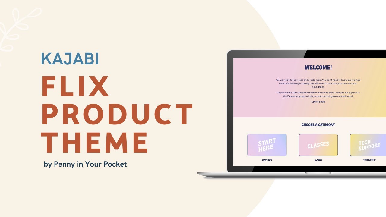 Flix Product Theme for Kajabi Courses and Memberships - YouTube