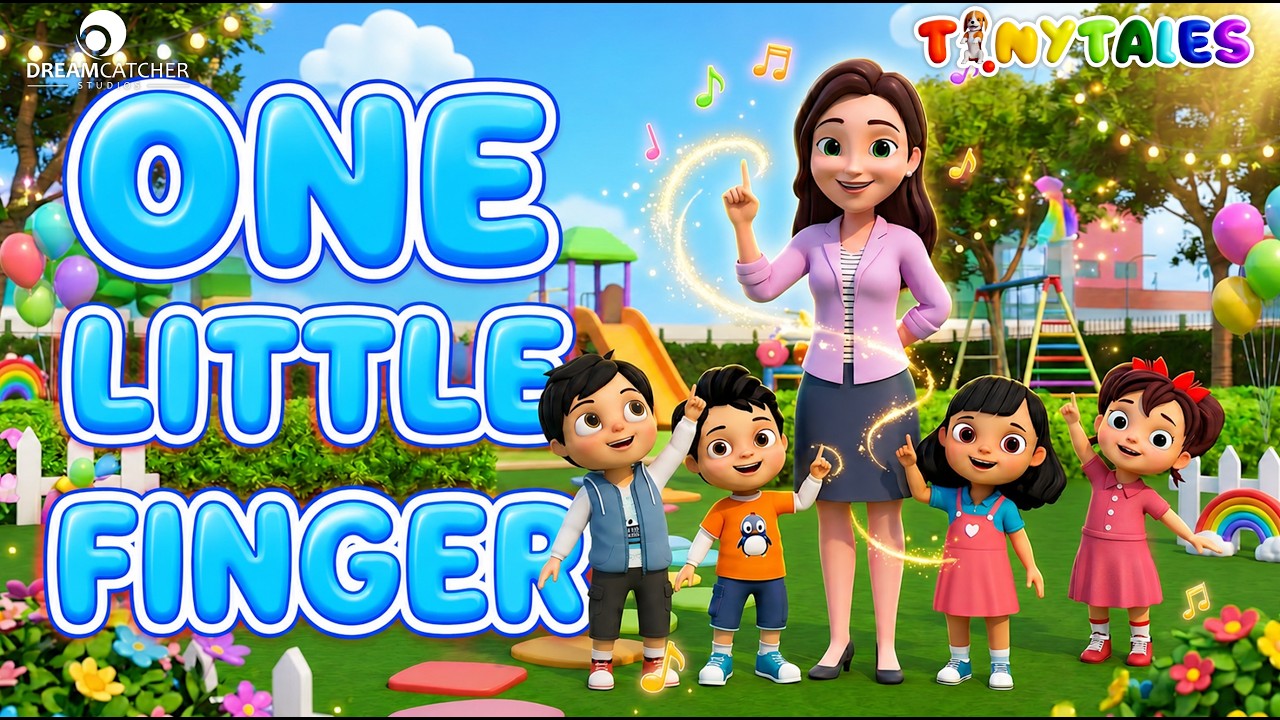 One Little Finger Nursery Rhymes | Action Song for Kids | Nursery ...