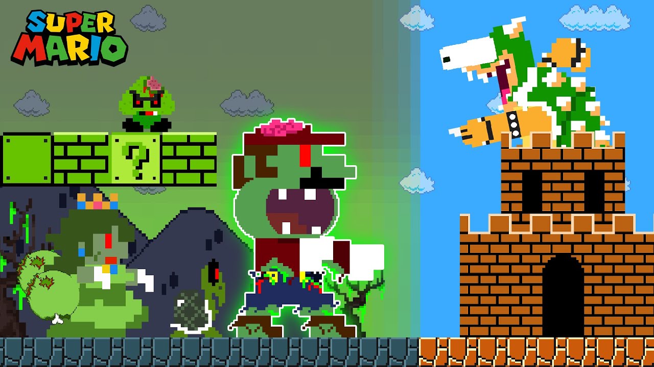 Super Mario Bros. but Everything Mario touch turns to ZOMBIE | Game ...