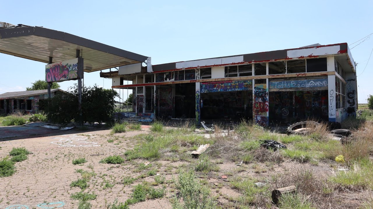 GHOST TOWN OF CONWAY,TEXAS ROUTE 66 - YouTube