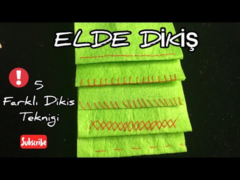 Elde Dikiş Teknikleri 5 Farklı Yöntem | Hand-Sewing | Basic Stitches and Techniques