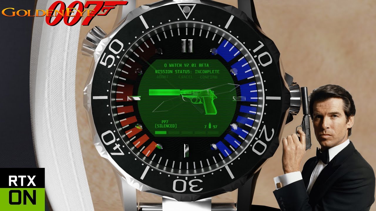 007 GoldenEye N64 Pause Menu HD Remake James Bond watch (Ray Tracing ...