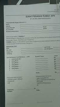 CONTOH SURAT PESANAN RUMAH - SPR #shorts - YouTube