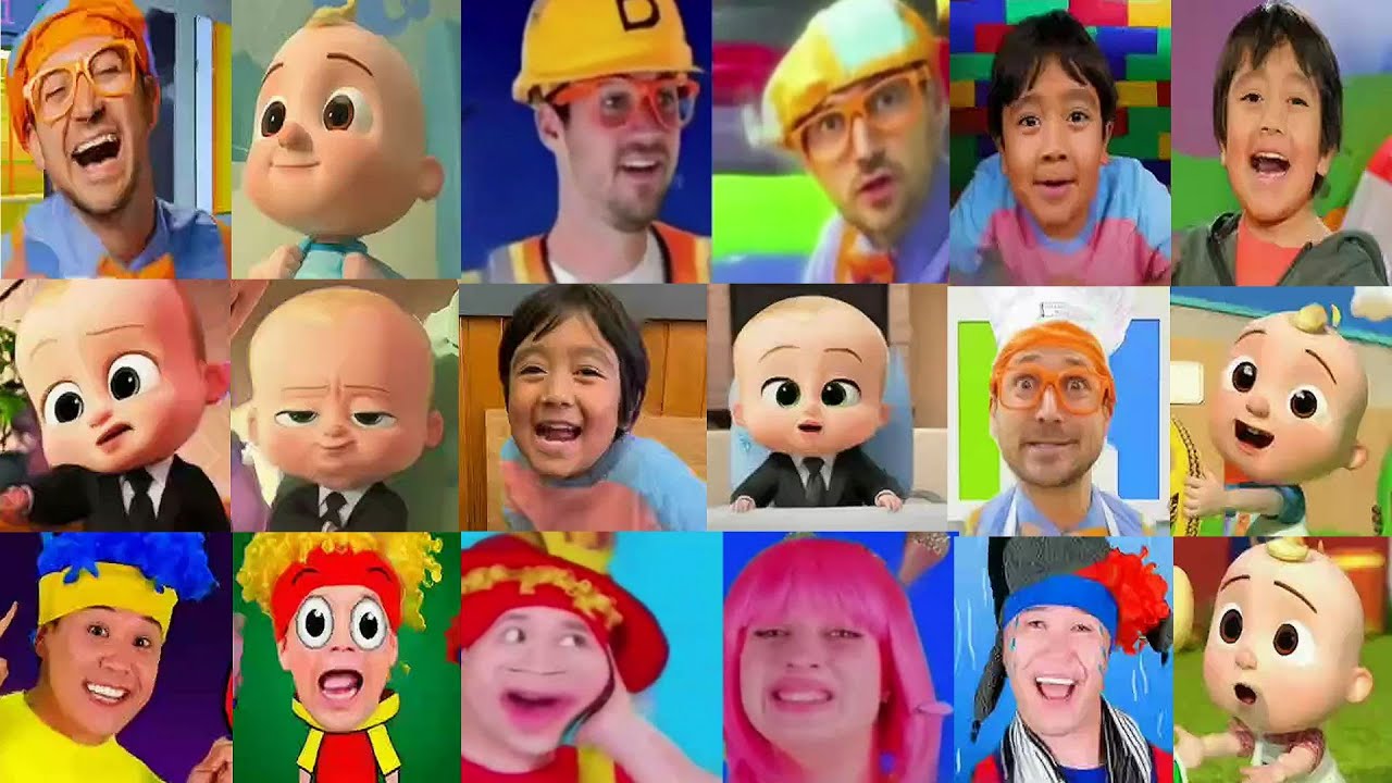 Blippi & Ryan’s World & Boss Baby & Cocomelon & D Billions - KulikiTaka ...