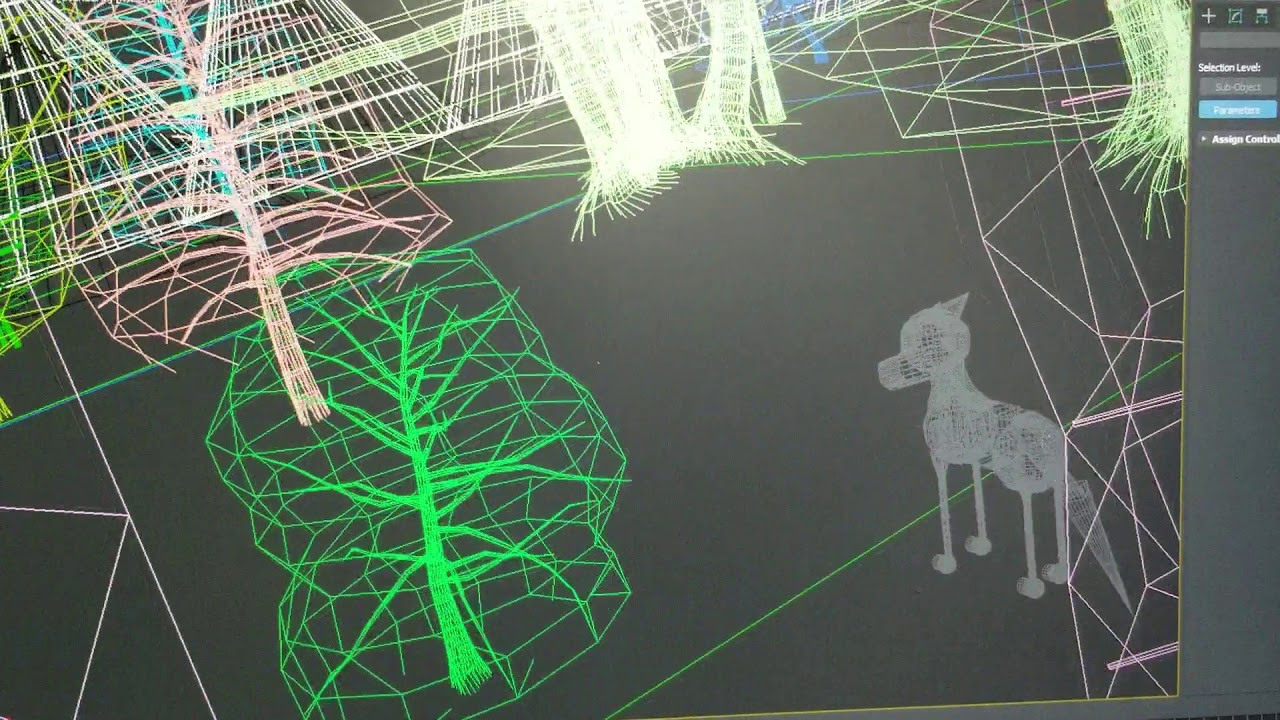 Full wolf animation for camp - YouTube