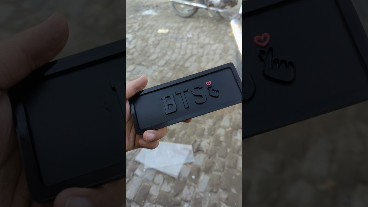 BTS Number plates design #bts #youtubeshorts - YouTube