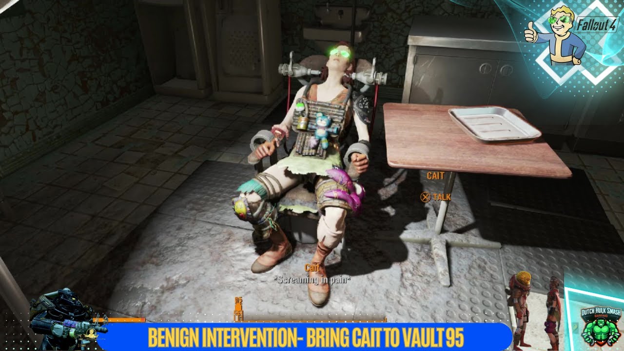 Benign Intervention- Bring Cait to Vault 95 in Fallout 4 Next Gen run ...