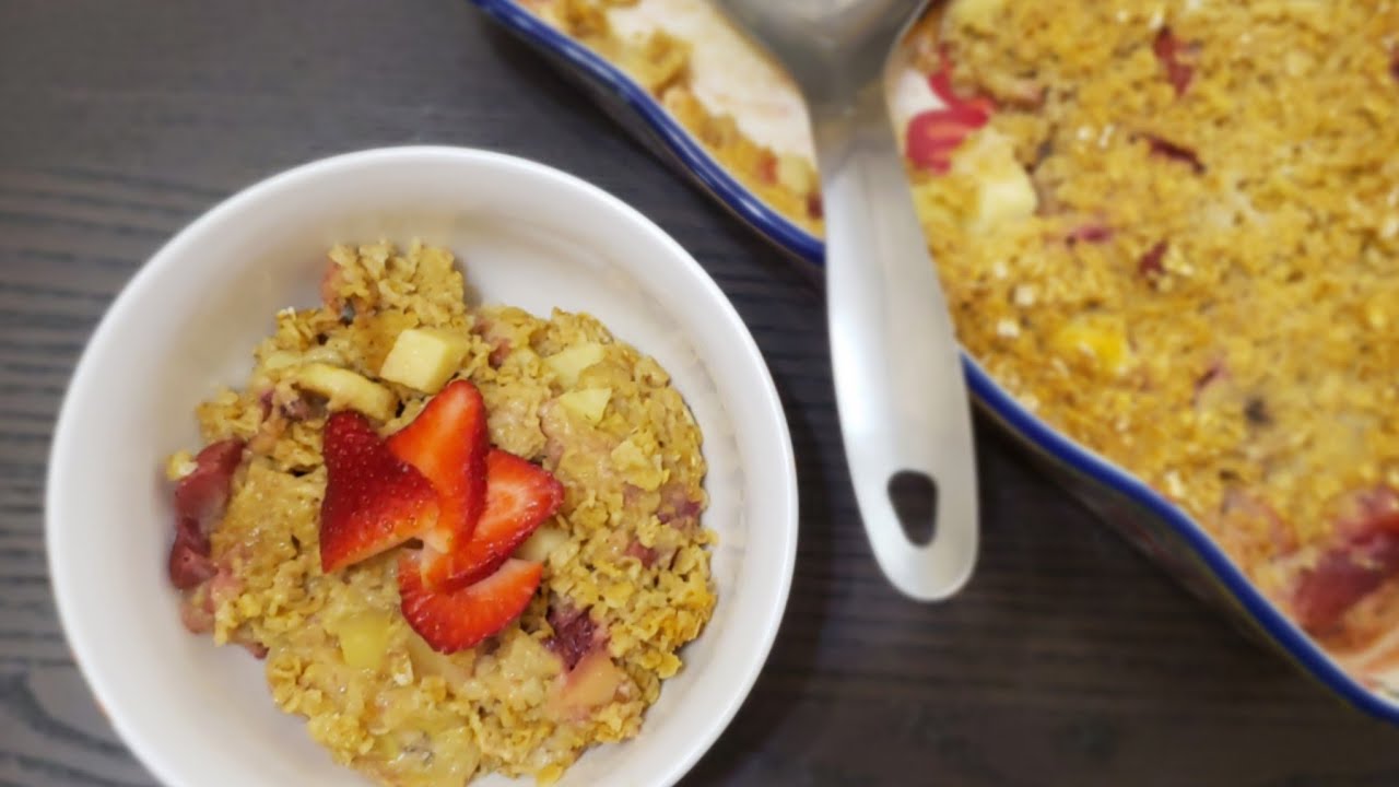 Cereale de ovaz cu fructe la cuptor- Un mic dejun sanatos si delicios ...