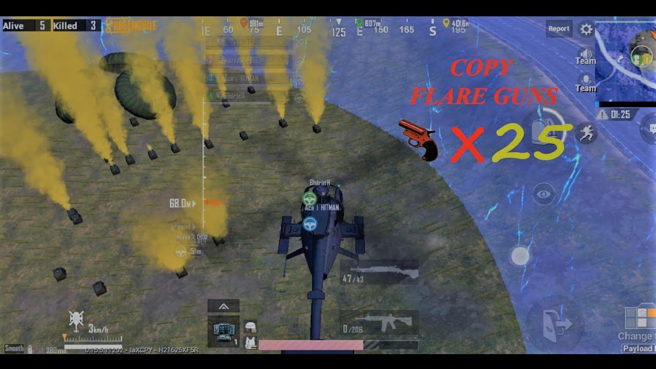 Unlimited Flare Gun..!!! | 25+ Flare | Payload | PUBG MOBILE - YouTube