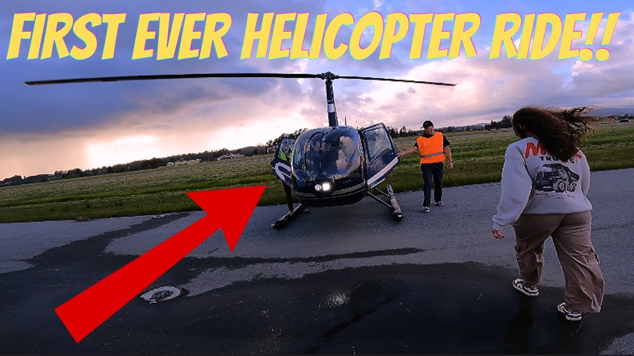 RIDING A HELICOPTER FOR THE FIRST TIME - YouTube