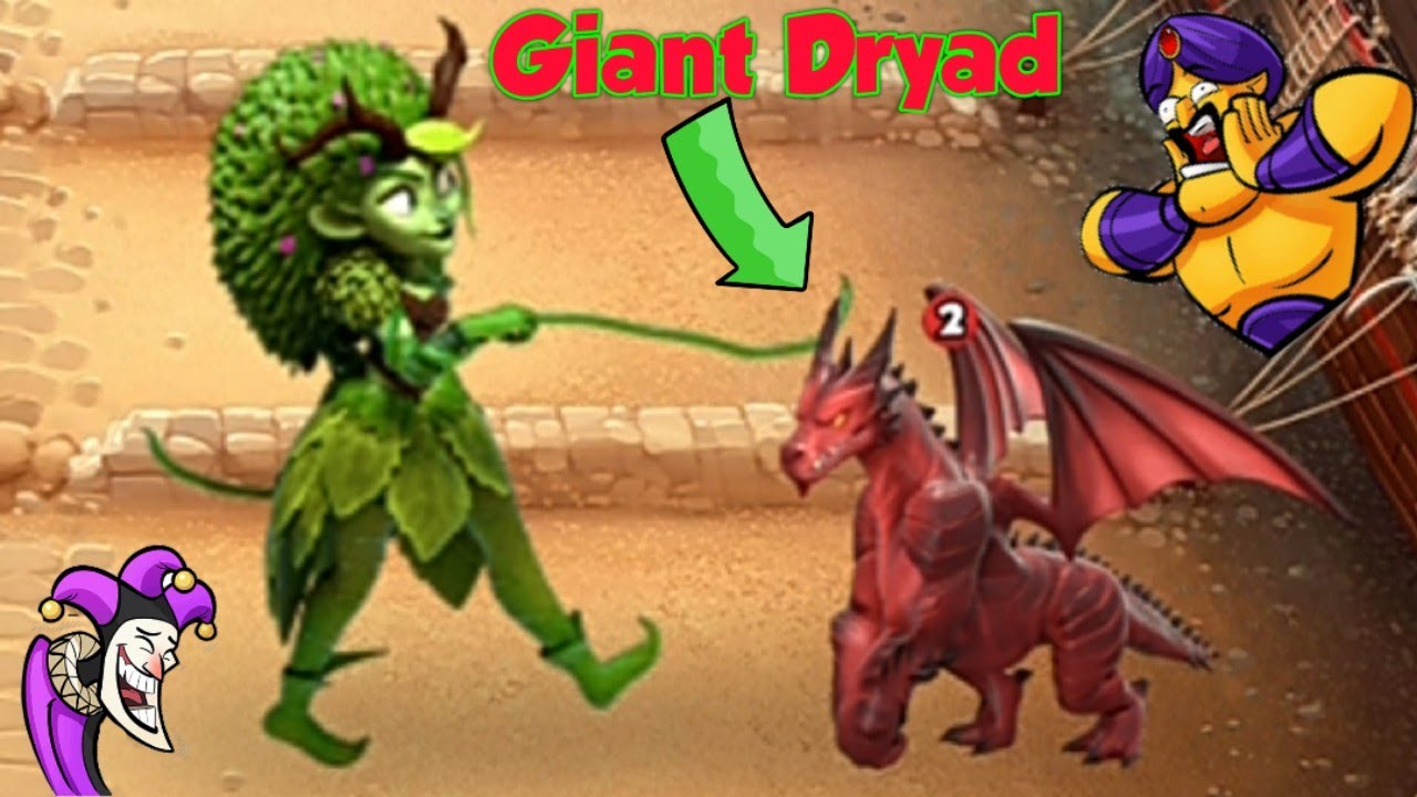 Castle crush - Most biggest Dryad Vs Dragon Fight - Castle crush ...