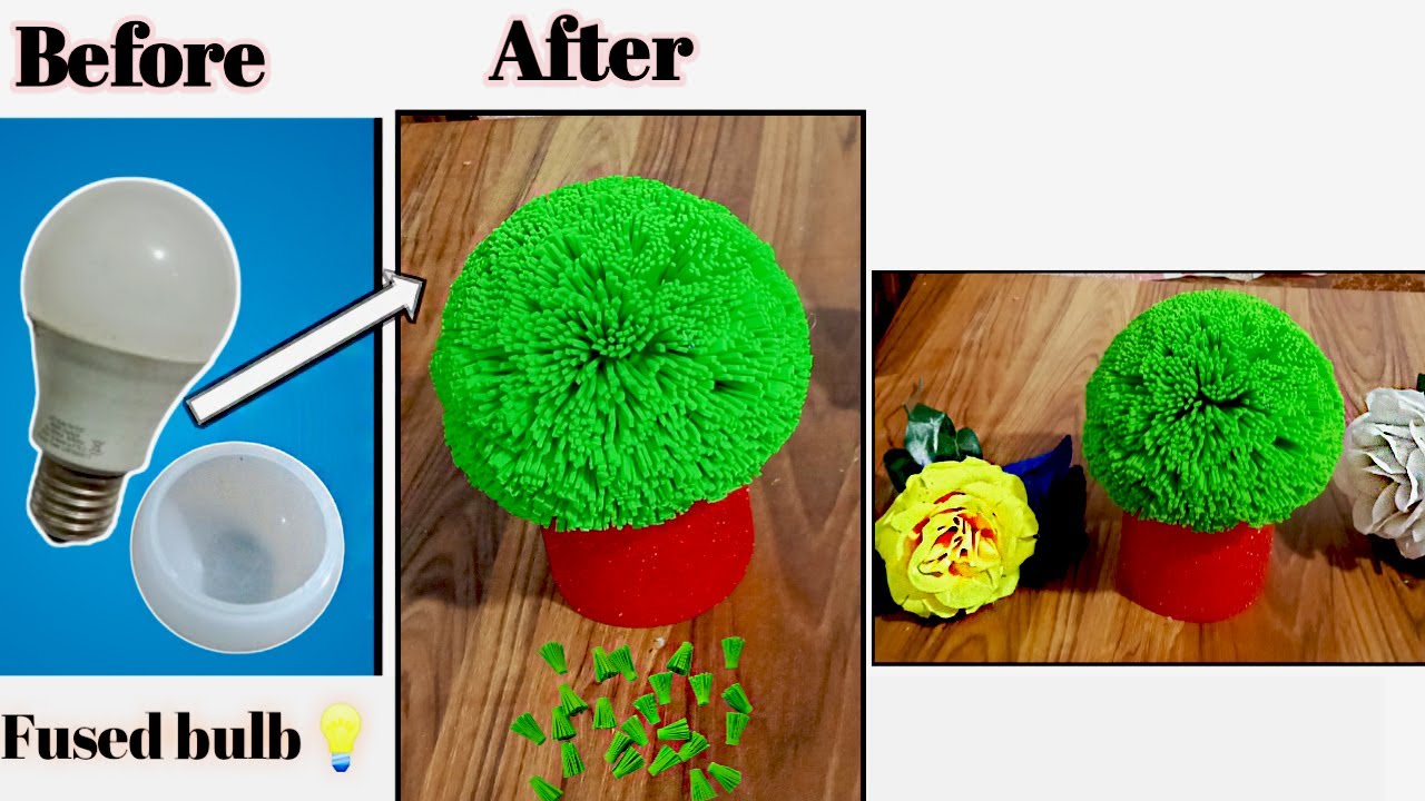 Recycle Fuse Bulb|Waste material Reuse|Best Out Of Waste|Electric Bulb ...