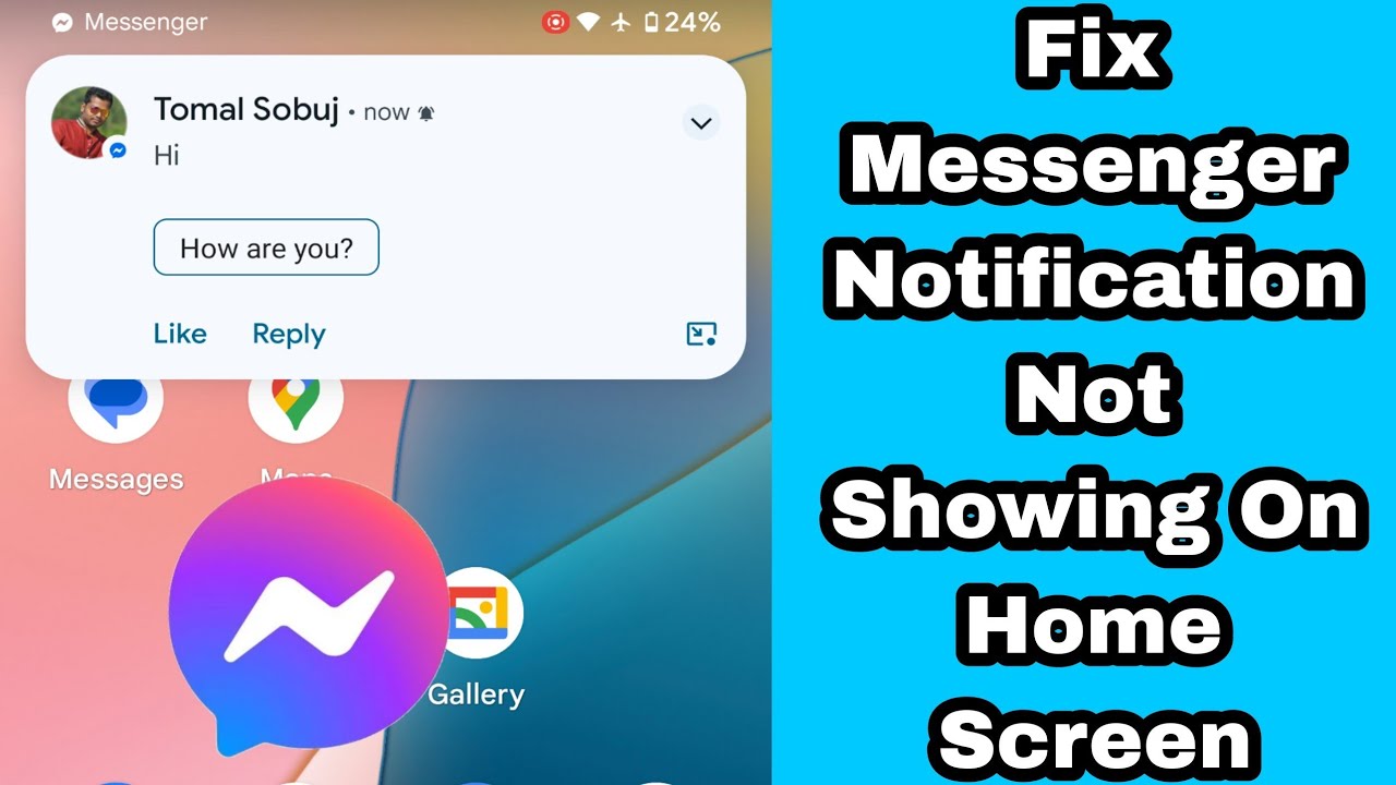 Fix Messenger Notification Not Showing On Home Screen | Messenger ...