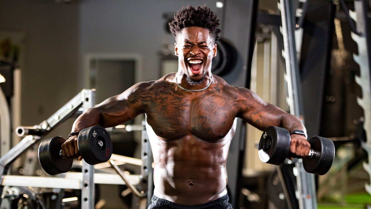 Gio Prime's Shoulder Burner Workout with an Extreme Finisher - YouTube