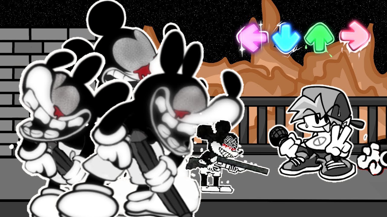 FNF VS BLINDED Mickey Mouse | SNS Scrapped Song - Blinded by Sin Song ...