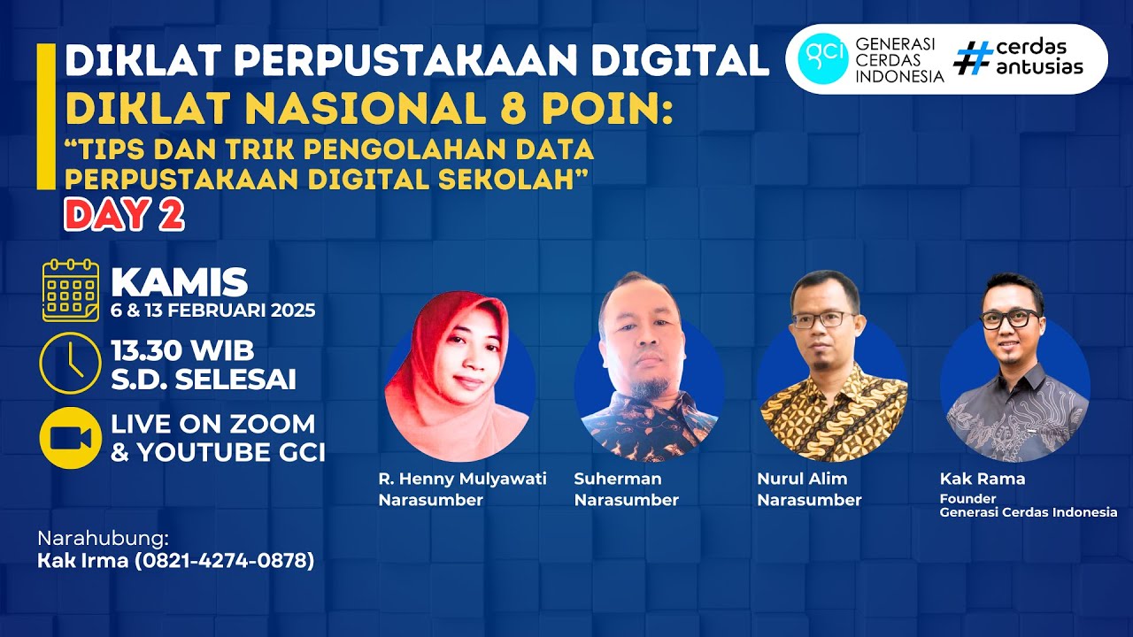 DAY 2 - Diklat Nasional 8 Poin: Tips dan Trik Pengolahan Data Perpustakaan Digital Sekolah - YouTube