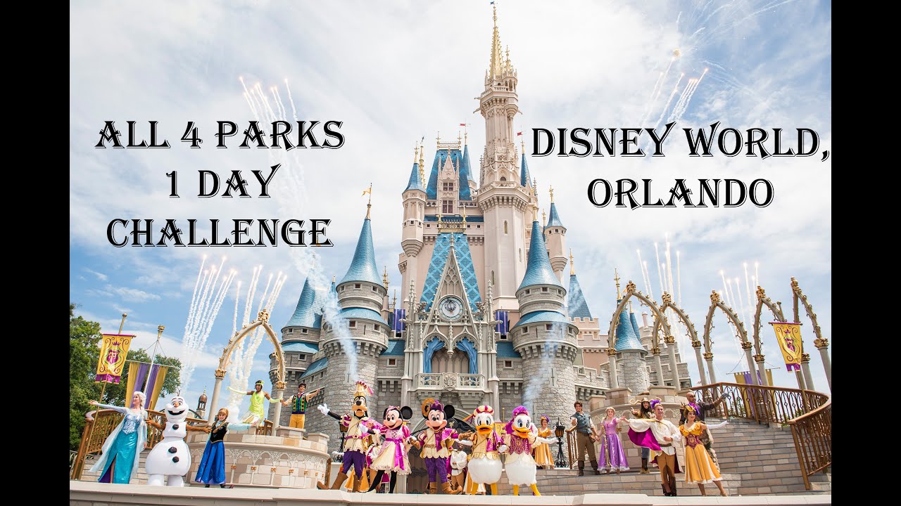 How to visit 4 Disney Park in 1 day! Challenge Accepted! (4 Parks 1 Day ...