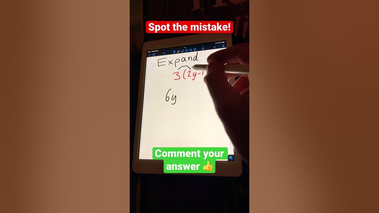 Can you spot the mistake in this Math algebra question? #shorts # ...