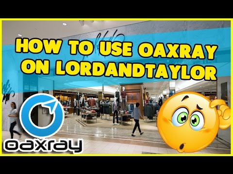 How to Use OAXRAY on Lordandtaylor for amazon fba sellers working from ...