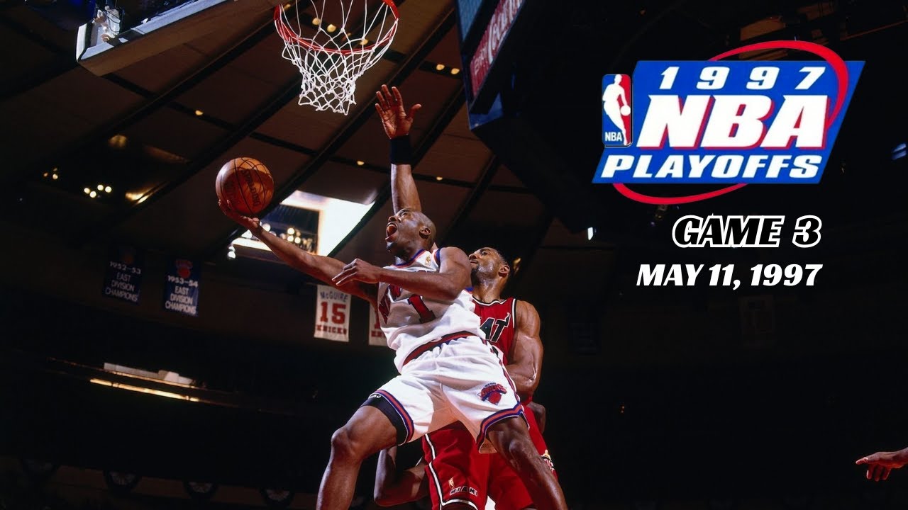 1997 NBA Eastern Conference Semifinals Game 3 Miami Heat @ New York ...