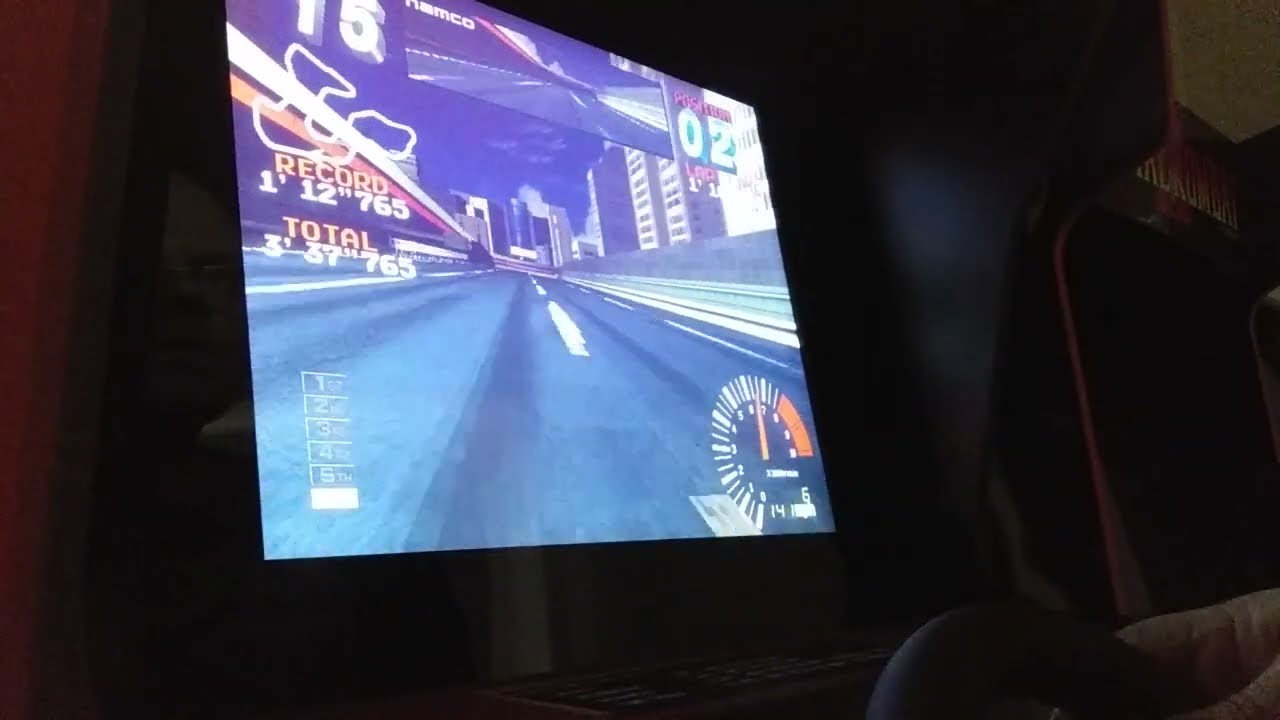 Ridge Racer 2 Arcade 1Up Time Trials - YouTube