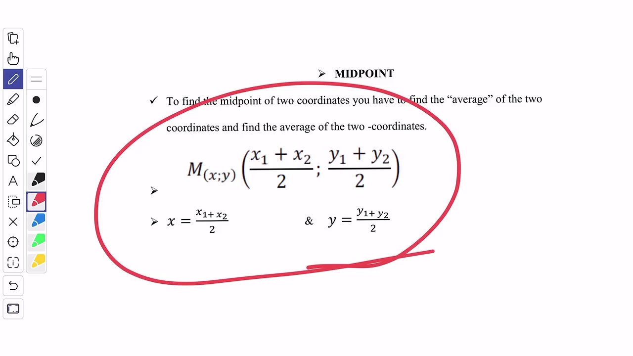 Analytical Geometry quick recap of formulas Info sheet - YouTube