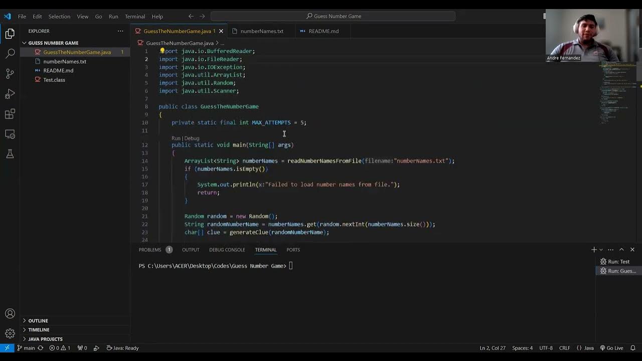 Java - Guess Number Game - YouTube