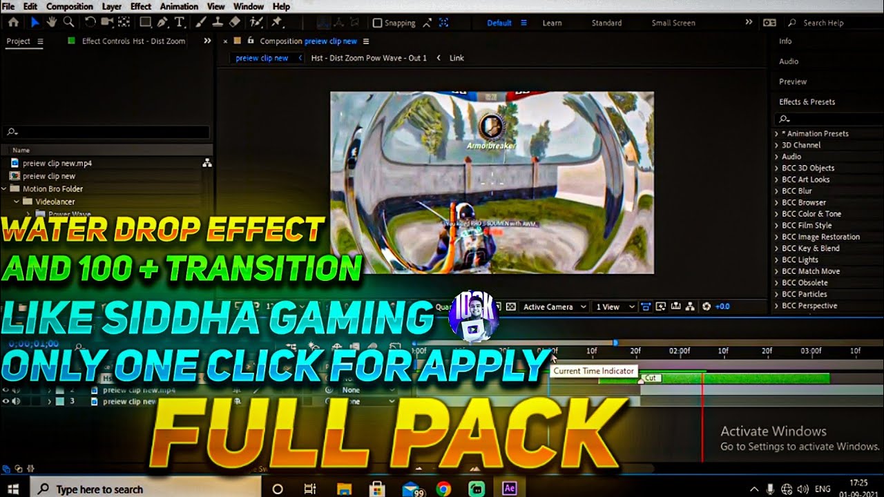 How To Add Water Drop Effect/ Water Ripple Effect In Montage | In Adobe ...