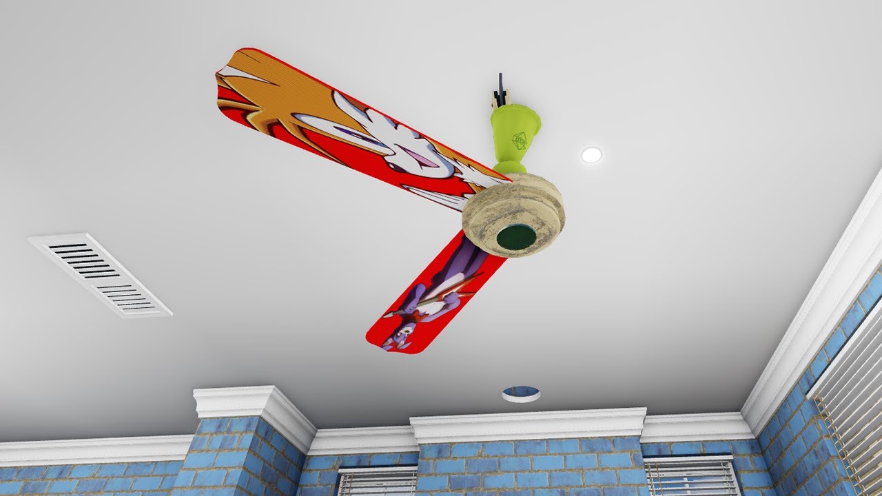 Super Funny Wobbly Ceiling Fan Completion In Suburban House - YouTube