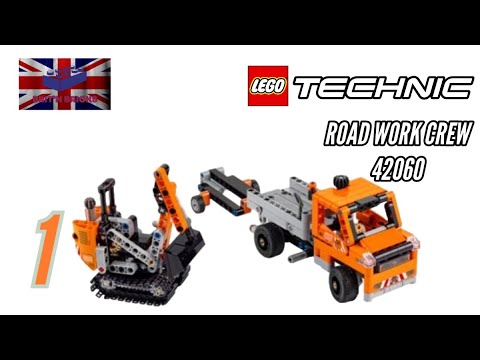 How to build LEGO Technic Road Work Crew #42060 (2016) - YouTube