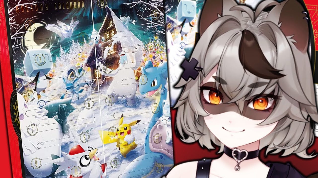 Snuffy Opens Her Pokemon Advent Calendar (Hand Cam) - YouTube