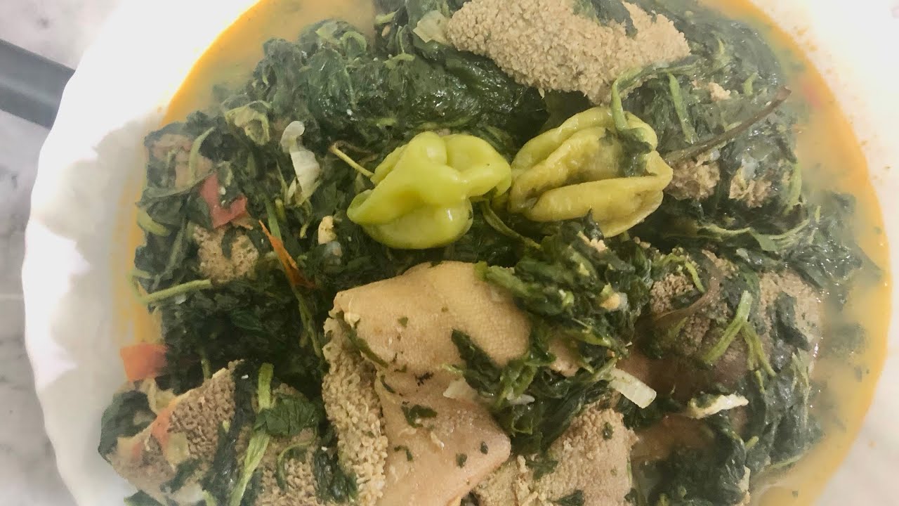 ELUBU DES TRIPES :MABUMU YA NGOMBE AVEC ÉPINARDS VERTS C DÉLICIEUX 😋👍🏾 ...