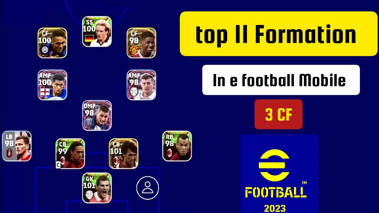 Top 11 Best Formation To Reach Division 1 eFootball 2023 Mobile || 4-1 ...