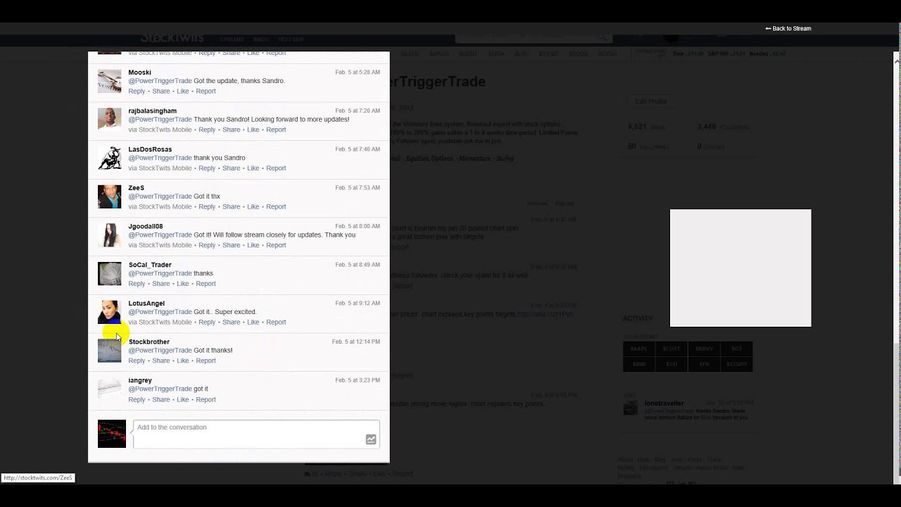 how to be a chart witness followerfeb05 - YouTube