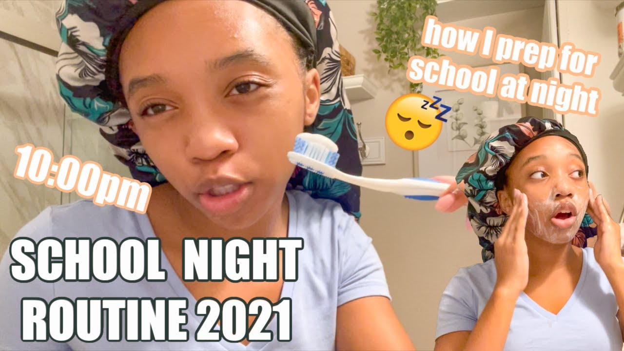 SCHOOL NIGHT ROUTINE 2021 | back to school | just jordyn - YouTube