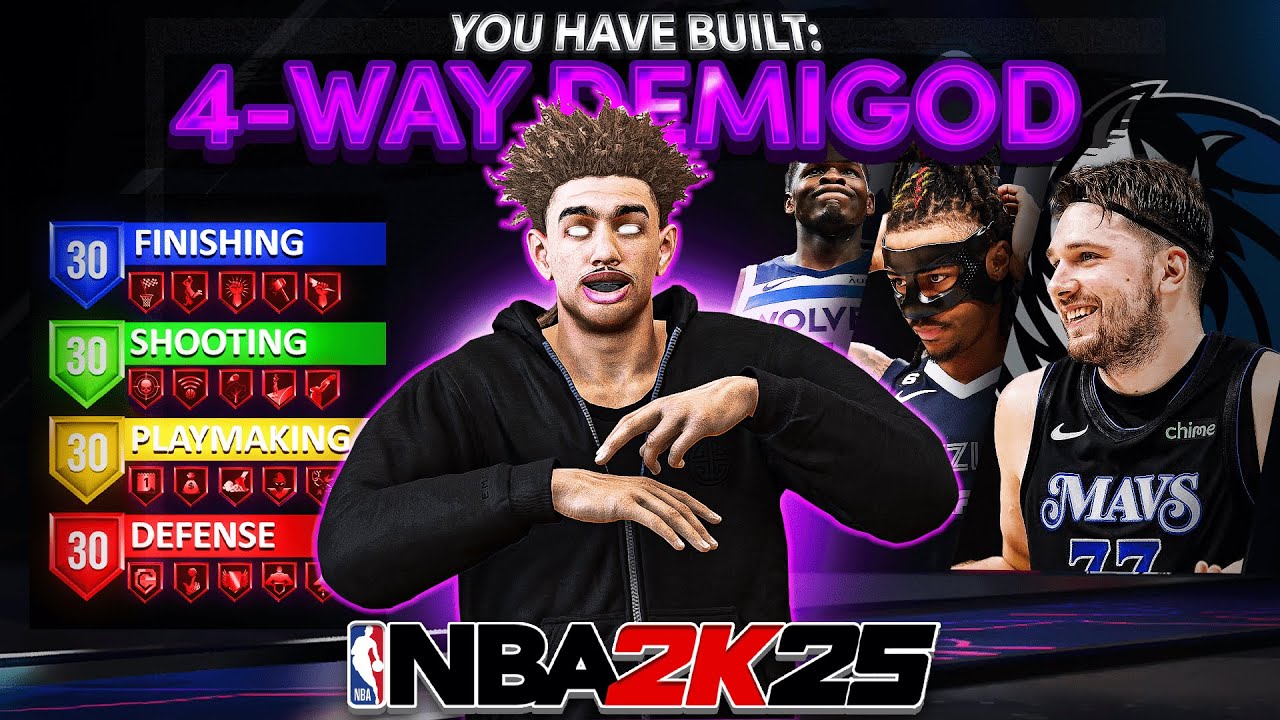 NBA2K25 4-WAY DEMIGOD BUILD BEST ISO BUILD ON NBA2K25 IM BEATING ANYONE ...