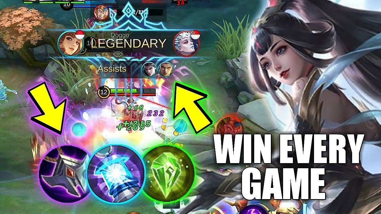 LEGENDARY BUILD TO WIN EVERY GAME! GUINEVERE GAMEPLAY | MOBILE LEGENDS ...