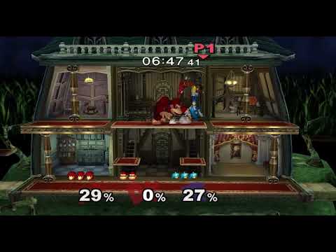 Super Smash Bros Melee Akaneia Build v0.9 - Roy & DK vs Sonic 2v1 - YouTube