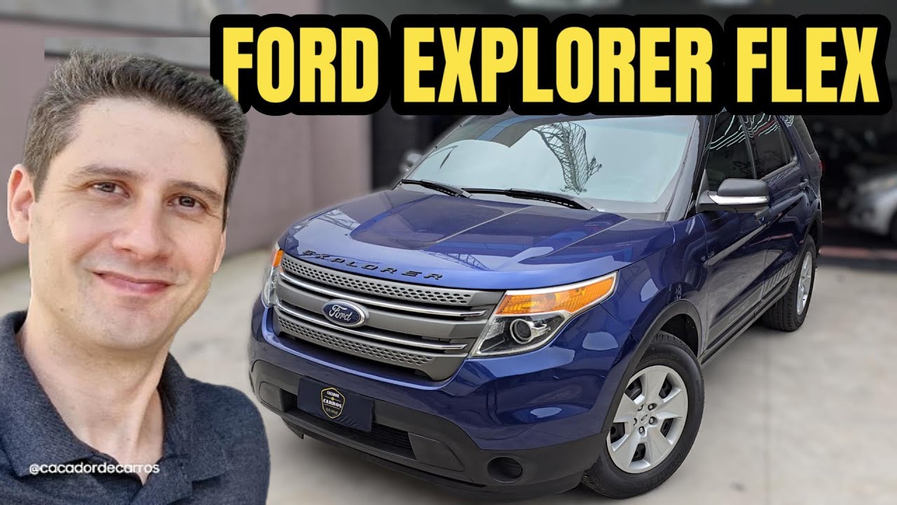 Ford EXPLORER, motor V6 FLEX, tração 4x4, 7 lugares e calotas ...