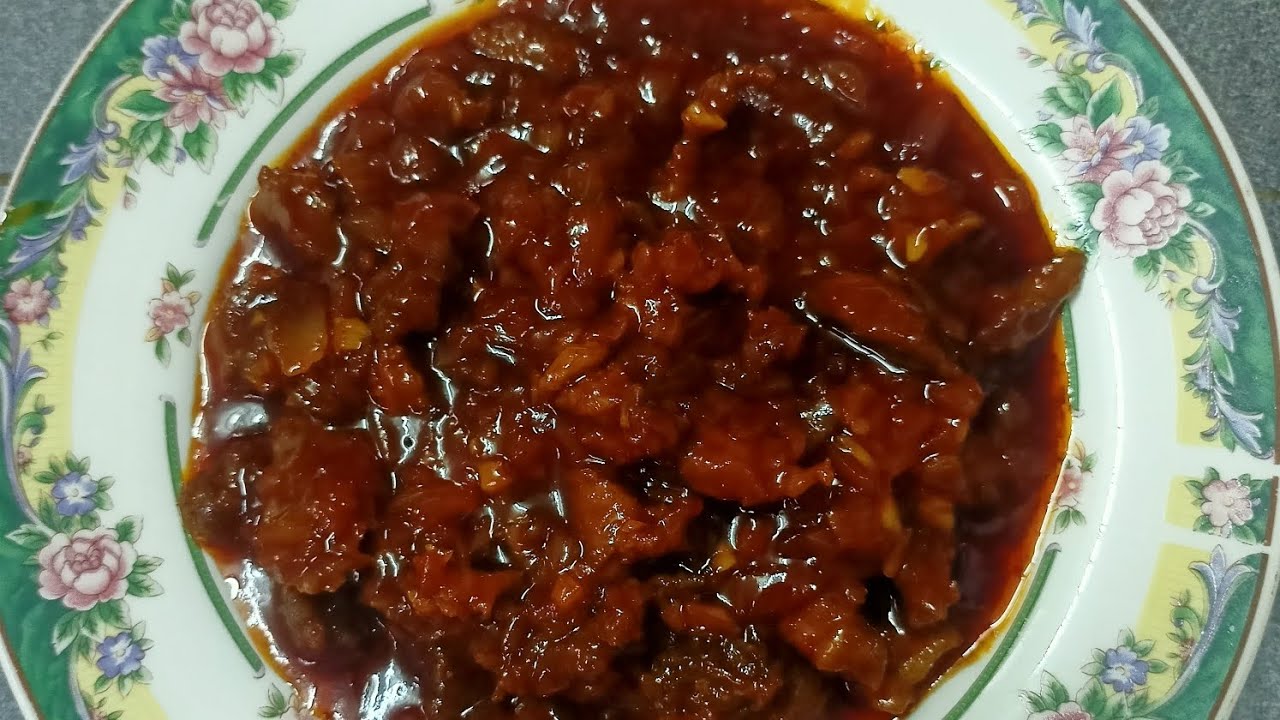 DAGING GORENG SOS CILI.. - YouTube