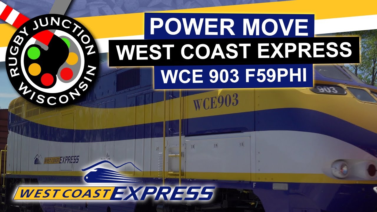 West Coast Express F59PHI #903 at Lomira, WI - YouTube