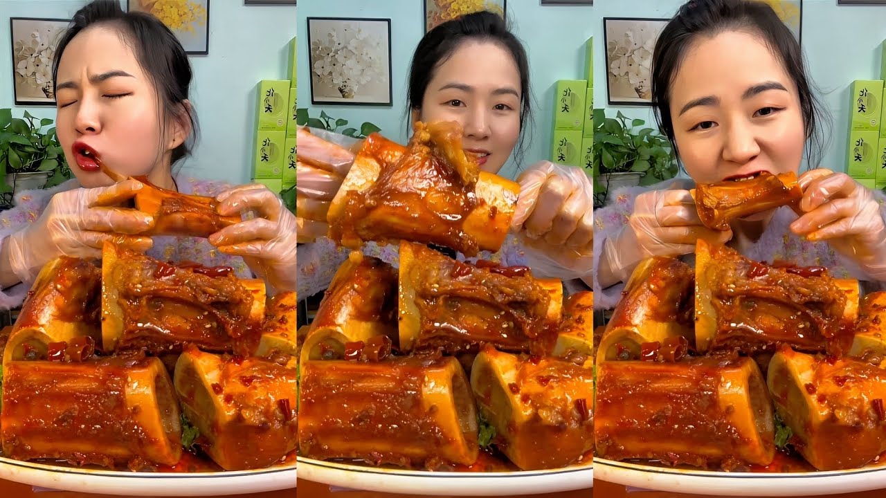 MUKBANG 먹방 EATING SHEEP HEAD COLLECTION chewy sounds | ASMR | chinese ...