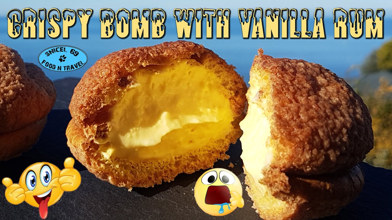 HOW TO MAKE Cream Puffs Crunchy Bomb Vanilla Rum Recipe Art - Choux Au ...