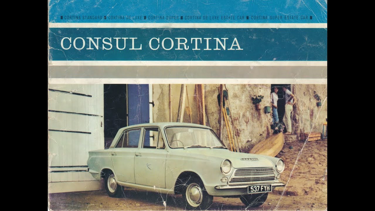 Ford Car Brochures Consul Cortina 1964 - YouTube